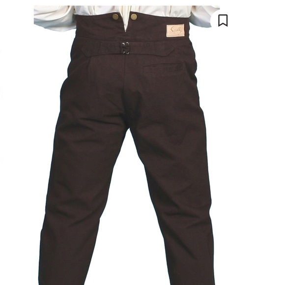 Scully | Pants | Scully Mens Canvas Pants With Gold Buttons In Walnut ...